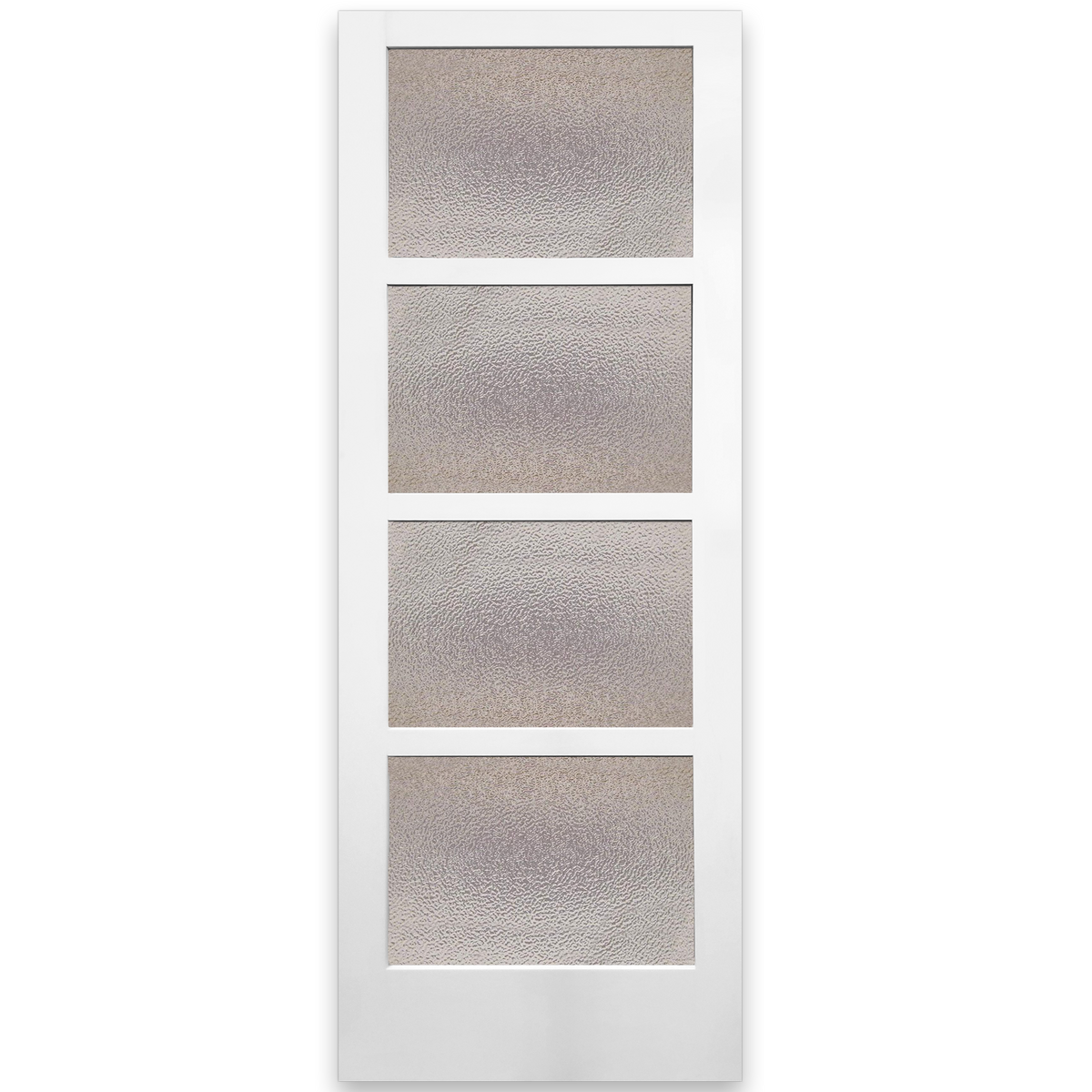 Modern 4-lite Mislite glass Primed Pine Wood Door | Interior Door Slab ...